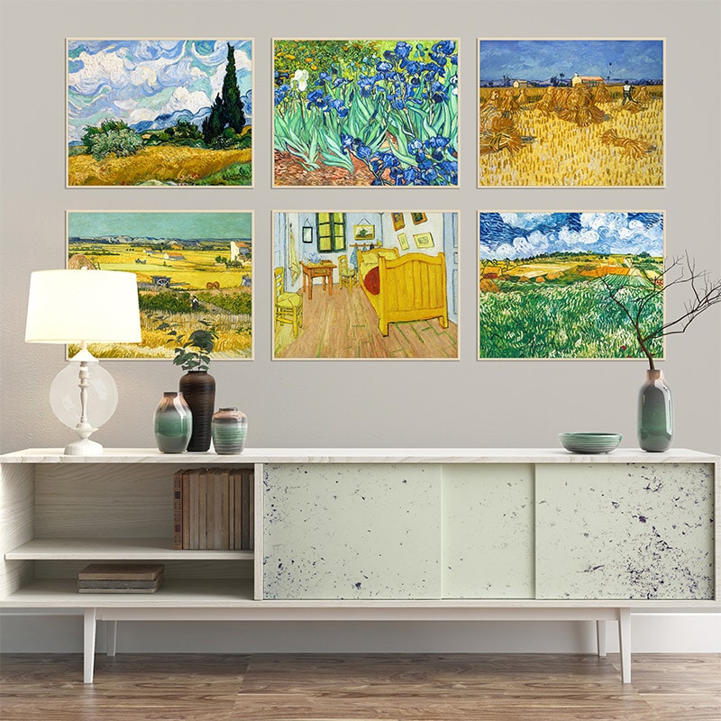 Plain near Auvers by Van Gogh – Canvas Giclée Print - Pigment Pool