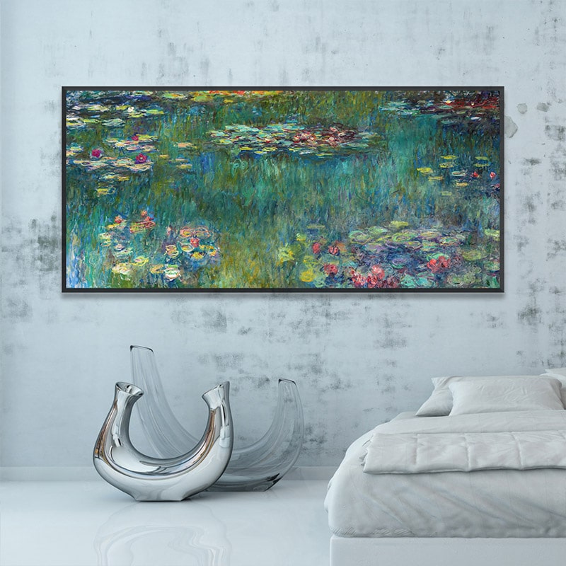 Water Lilies – Green Reflections by Claude Monet – Canvas Giclée Print ...