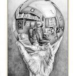 Hand with Reflecting Sphere by M. C. Escher – Canvas Giclée Print ...