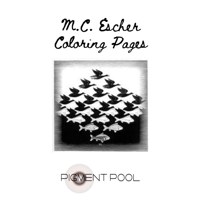 Escher Coloring Pages - Pigment Pool